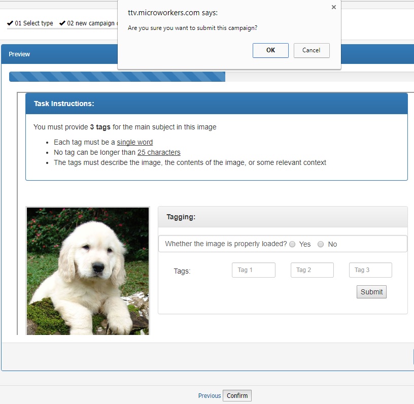 Using An External Template For Your Campaign - MicroWorkers